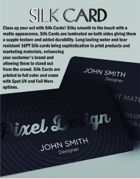Silk Cards | NonStopPrinting